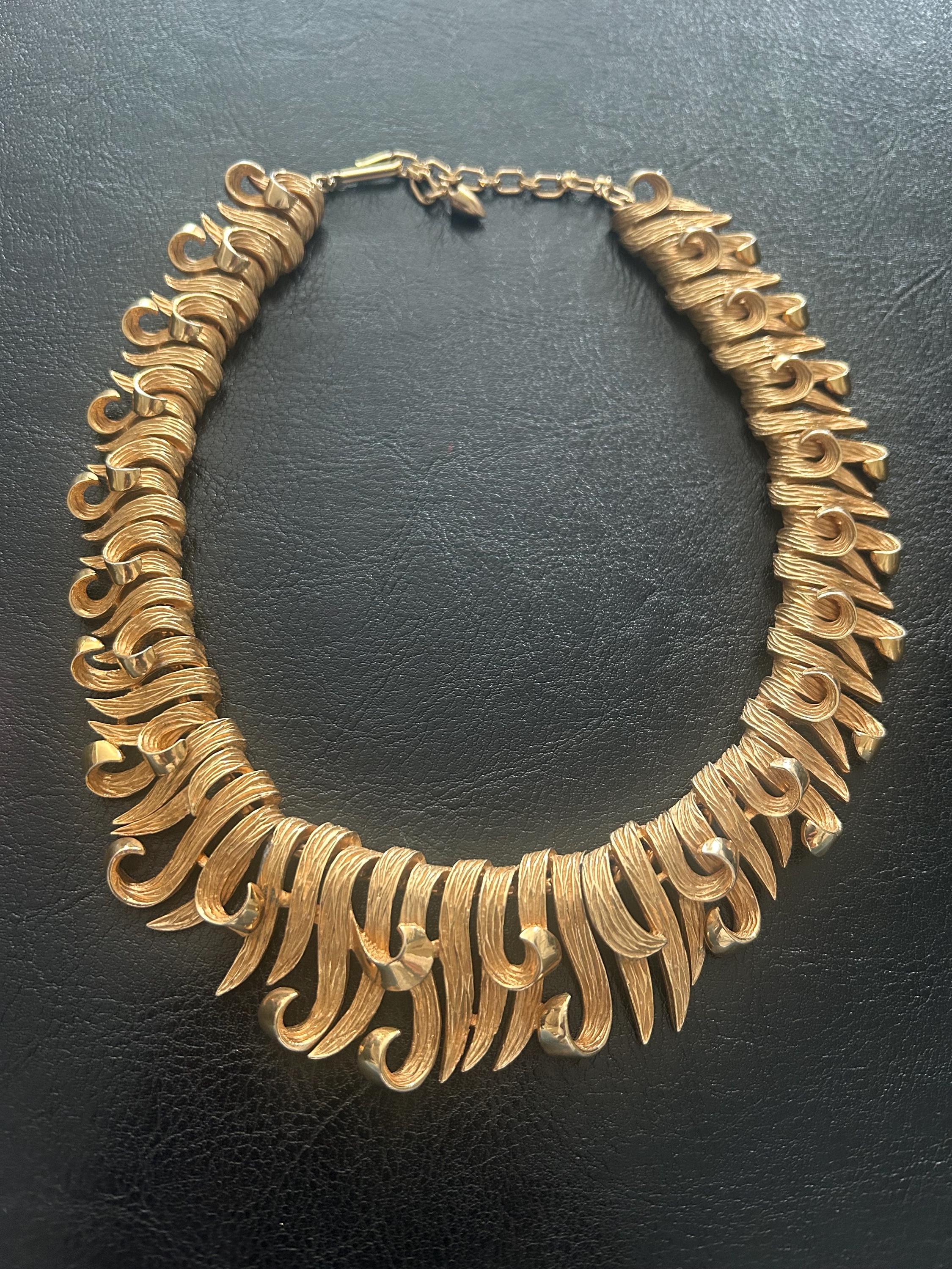 Rare Marcel Boucher 1956 La Scala Collection Curly Link Brushed and ...