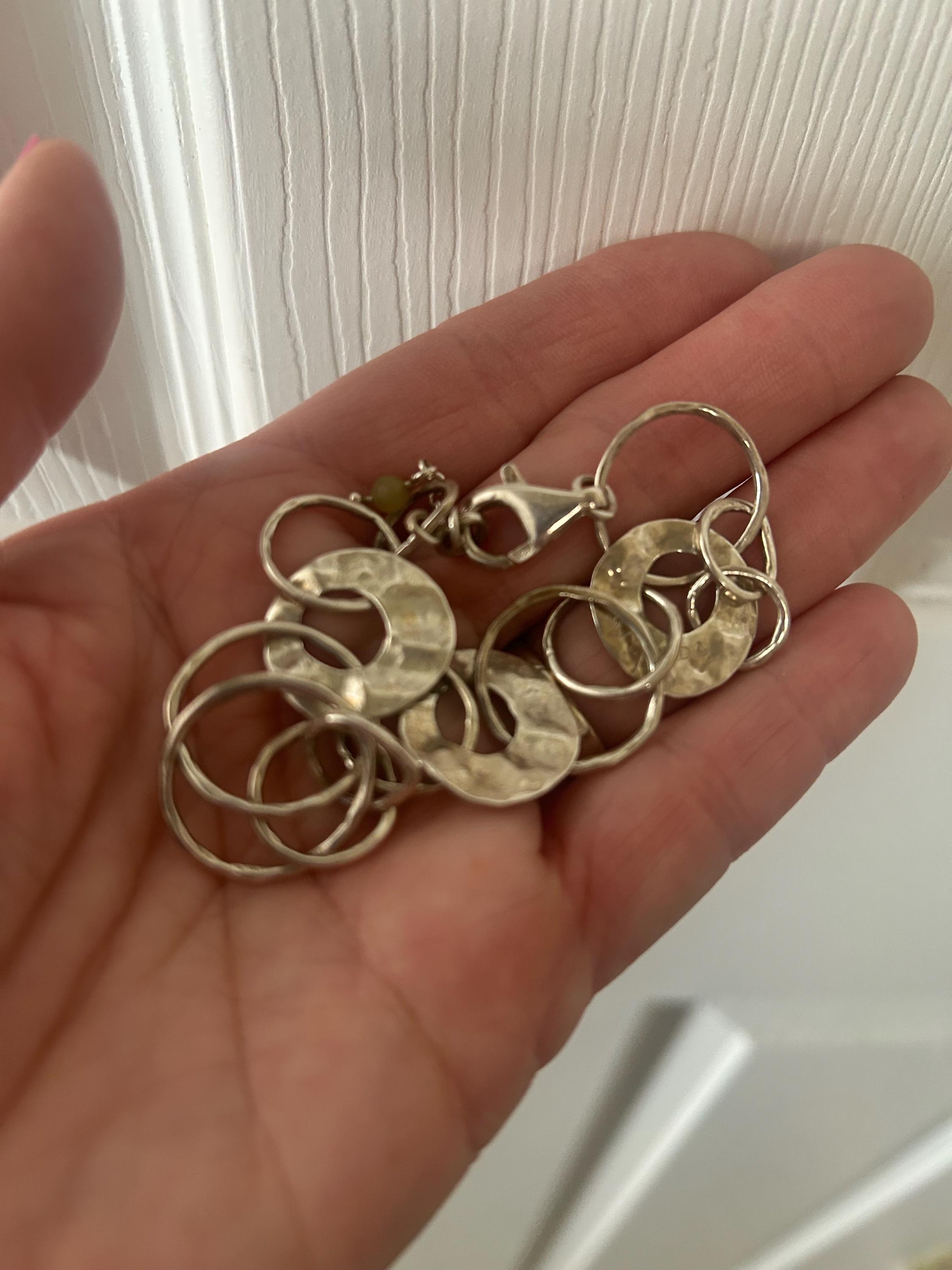 Silpada Paper Chain Hammered Circle Link Bracelet, in Original Box ...