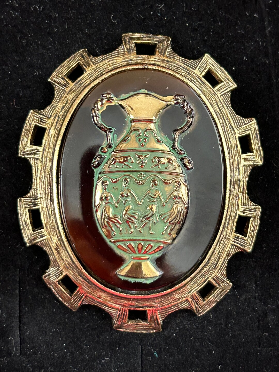 Early Vintage Tortolani Roman Grecian Design Urn Brooch. Signed Pin. - Etsy