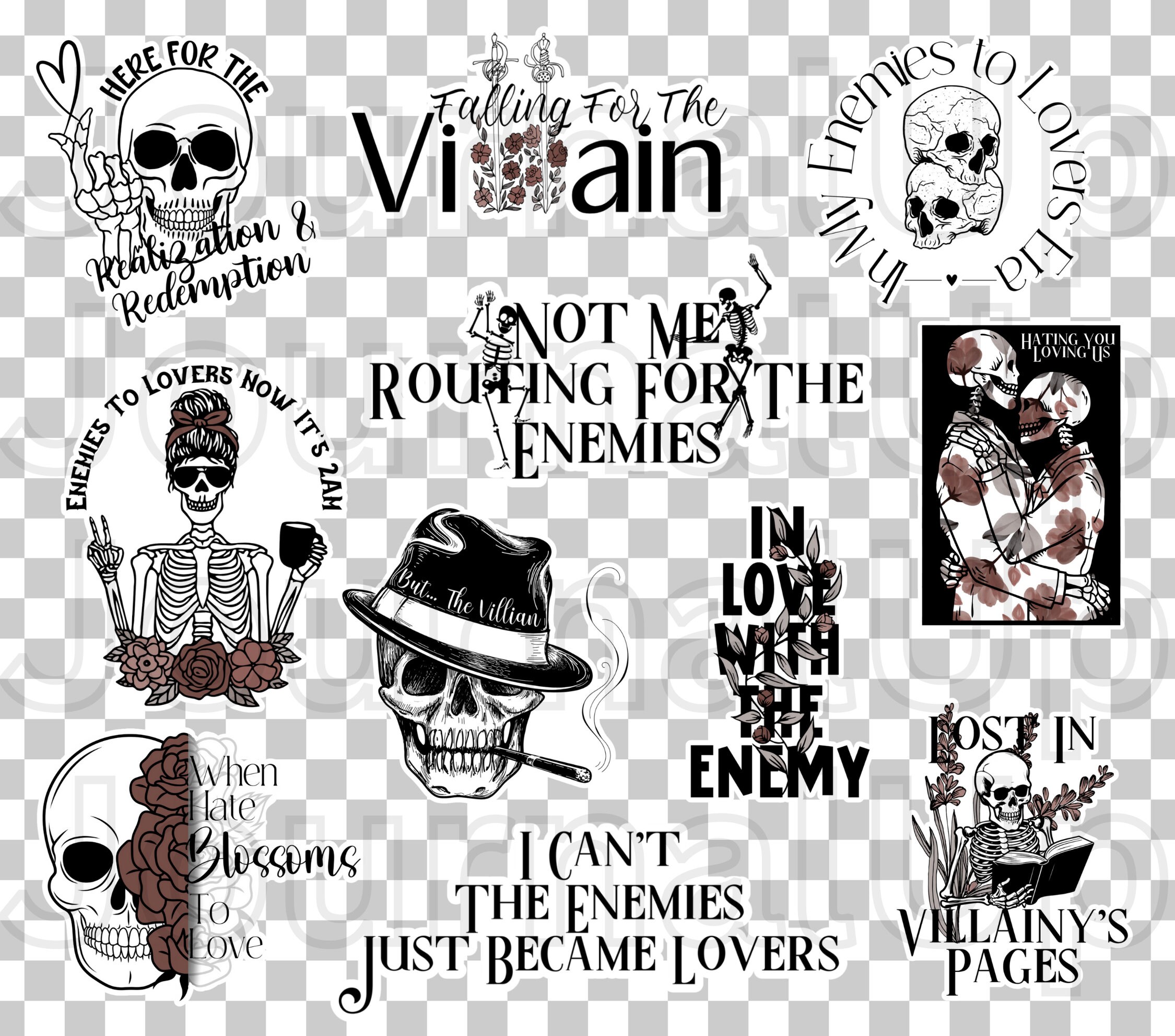 Booktok PNG. 20oz Tumbler. Booktok Enemies to Lovers. Booktok Stickers ...