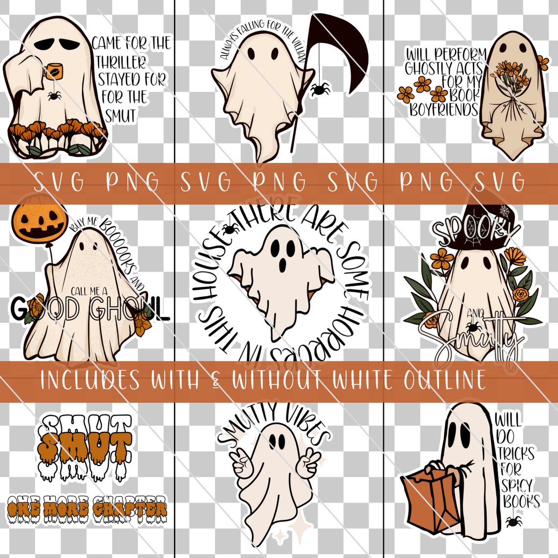 Spooky Ghost | Smut PNG. Smut SVG. Halloween Svg. Halloween Png. Smut ...