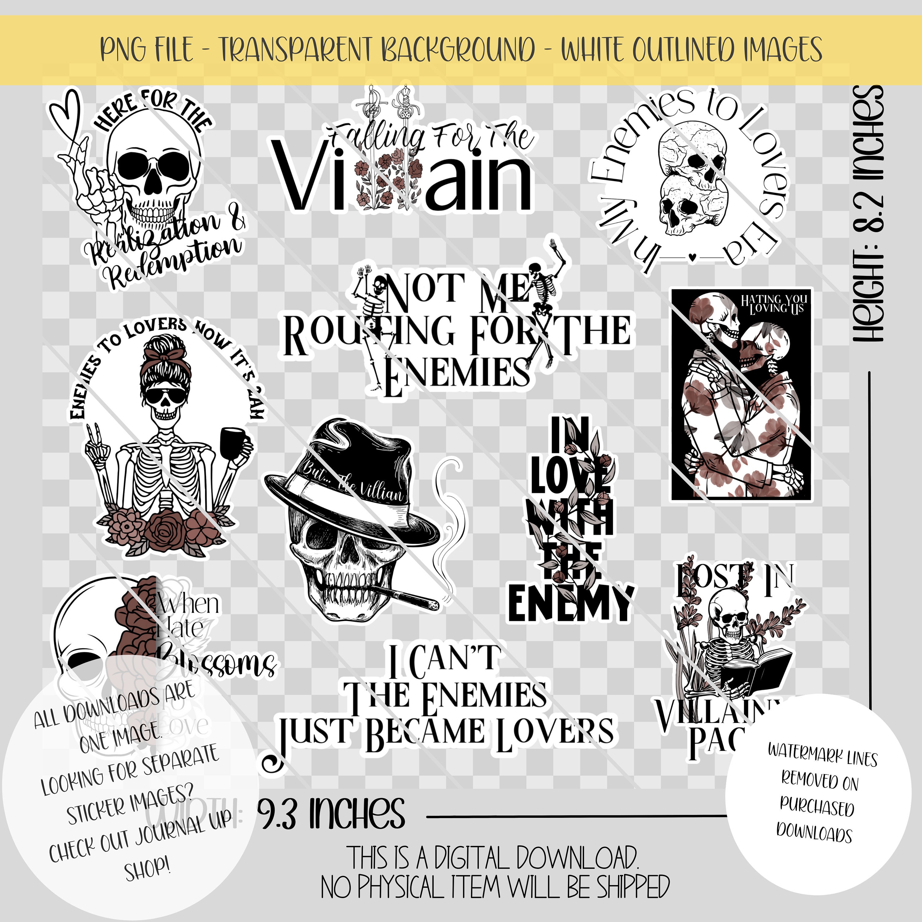 Booktok PNG. 20oz Tumbler. Booktok Enemies to Lovers. Booktok Stickers ...