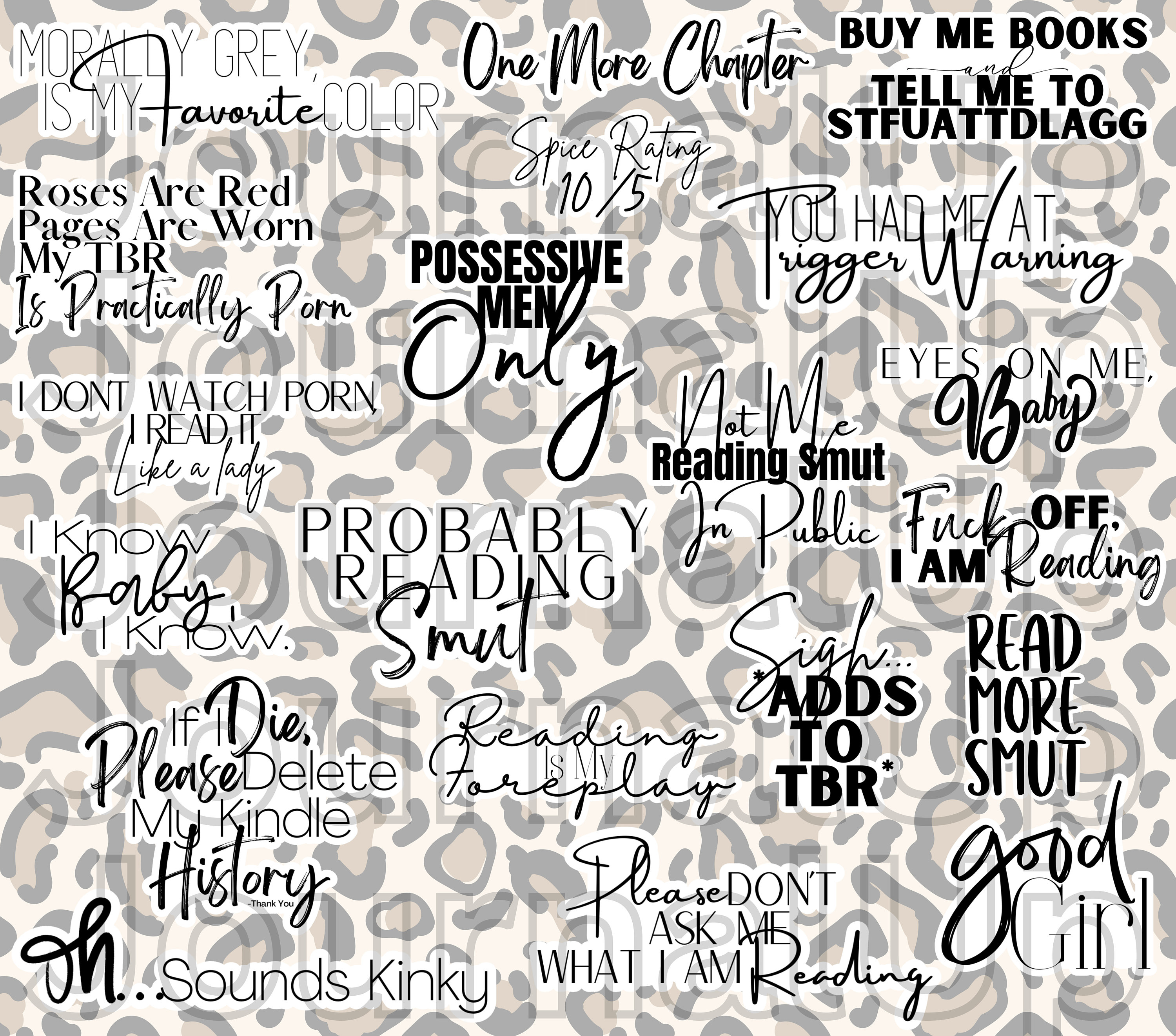 Booktok PNG. 20oz Tumbler PNG. Booktok Quotes PDF. Booktok Stickers ...