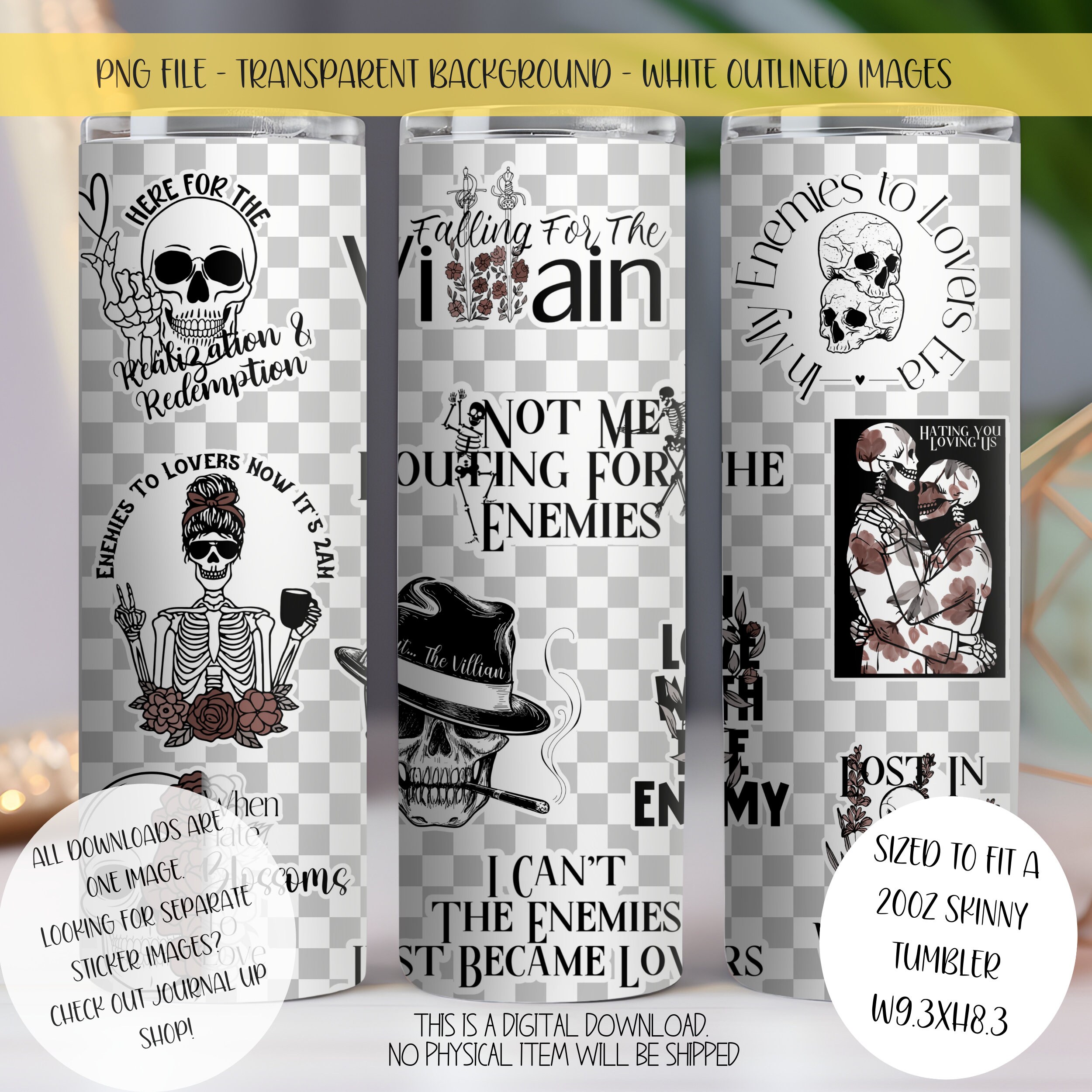 Booktok PNG. 20oz Tumbler. Booktok Enemies to Lovers. Booktok Stickers ...