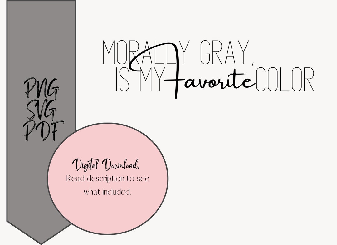 Booktok PNG, SVG & PDF. Morally Gray is My Favorite Color. Booktok Stickers. Spicy Romance. Dark ...