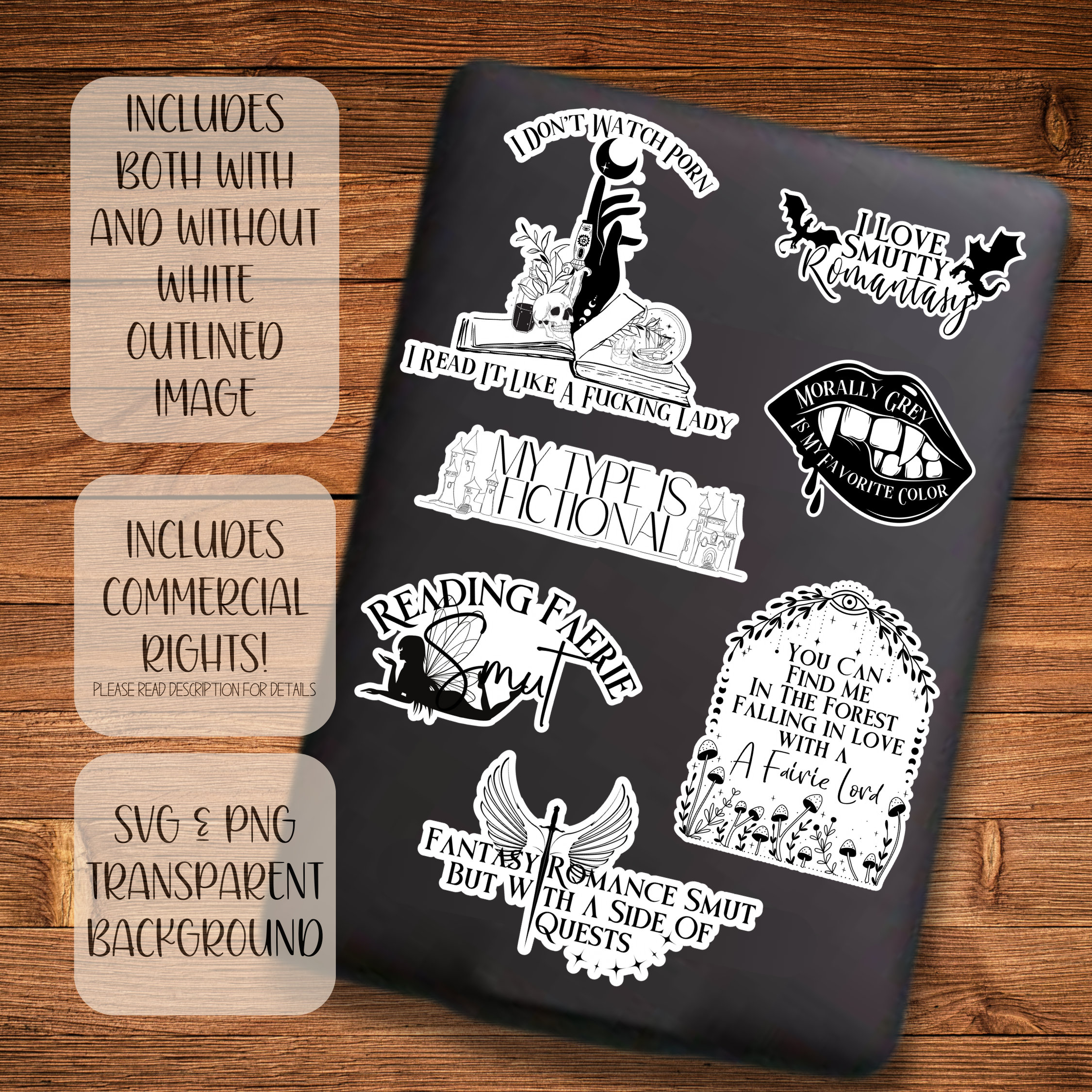 Fantasy Romance | Smut PNG. Smut SVG BUNDLE! 10 Image Bundle. Spicy Romance. Dark Romance. Smut ...