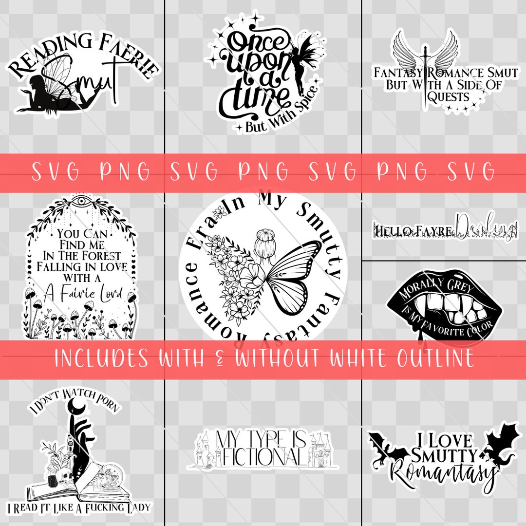 Fantasy Romance Smut Png Smut Svg Bundle 10 Image Bundle Spicy