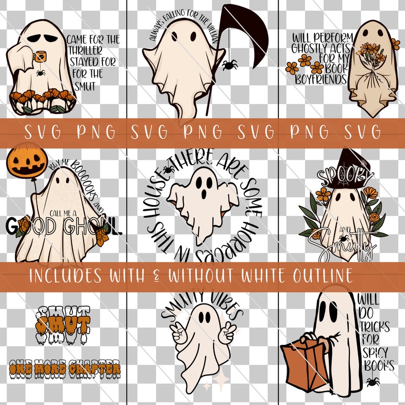 Spooky Ghost Smut PNG. Smut SVG. Halloween Svg. Halloween Png. Smut ...