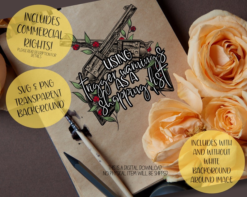 Trigger Warnings. PNG/SVG. Spicy Romance. Dark Romance. Smut Stickers ...