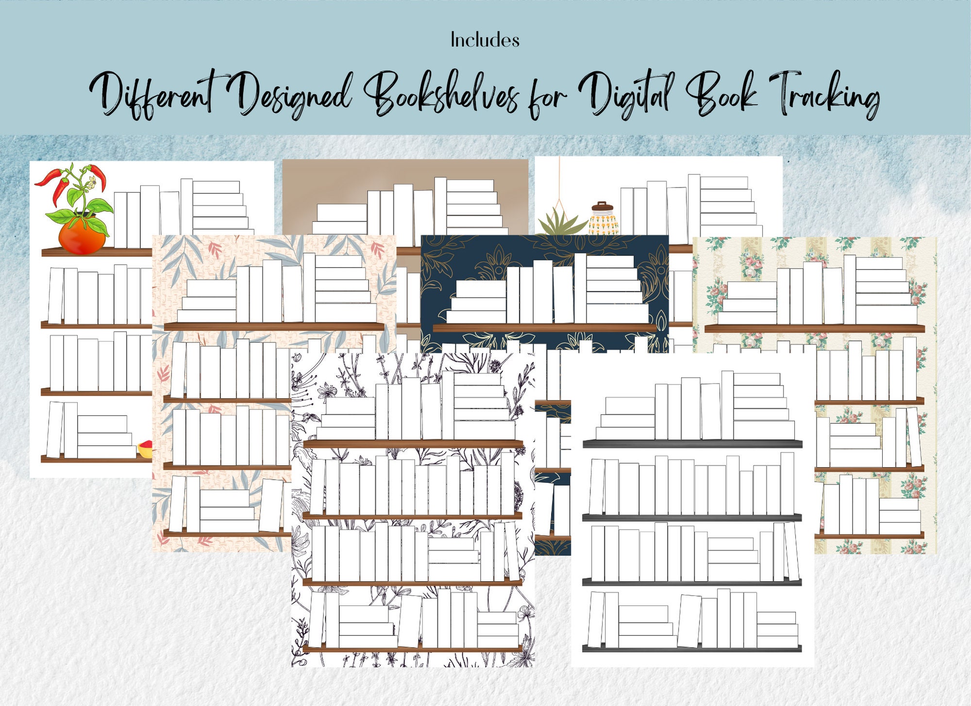 Reading Tracker Printable. PDF Download Book Tracker. Reading Challenge ...