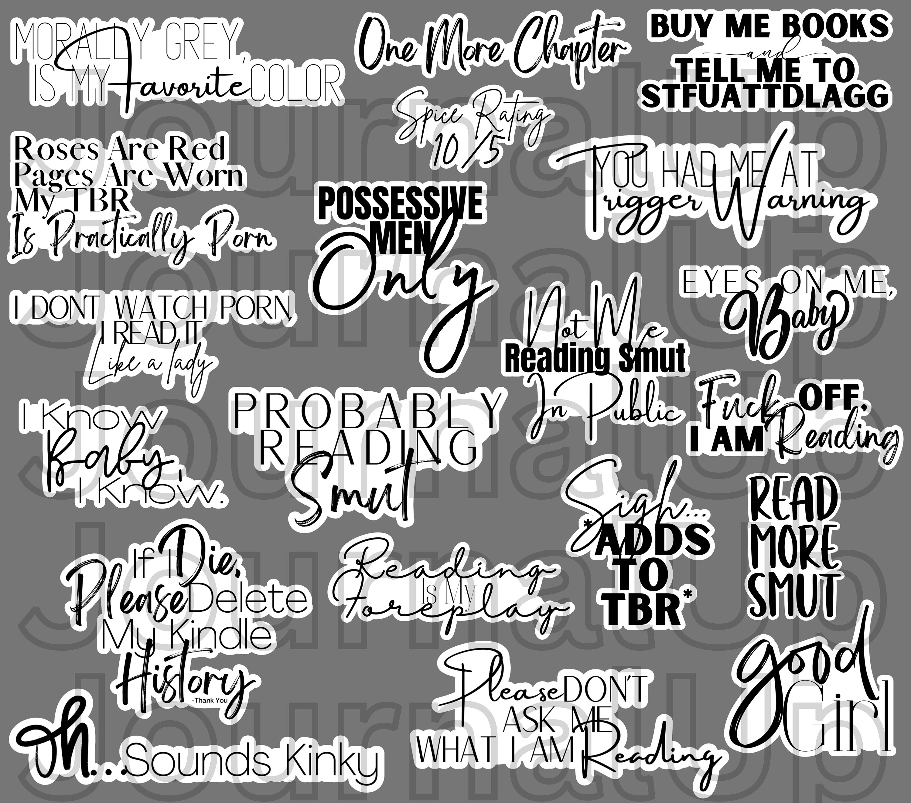 Booktok PNG. 20oz Tumbler PNG. Booktok Quotes PDF. Booktok Stickers ...