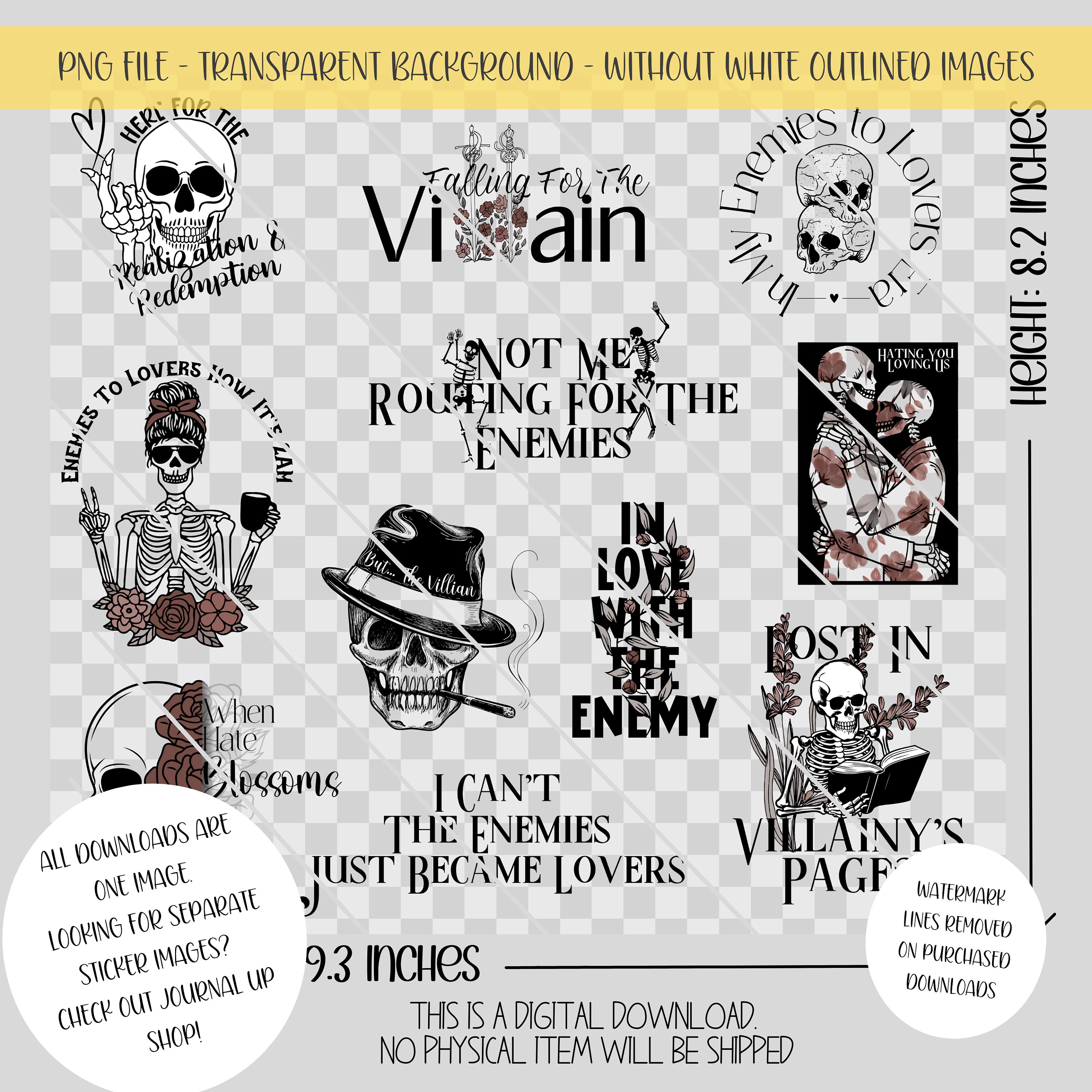 Booktok PNG. 20oz Tumbler. Booktok Enemies to Lovers. Booktok Stickers ...