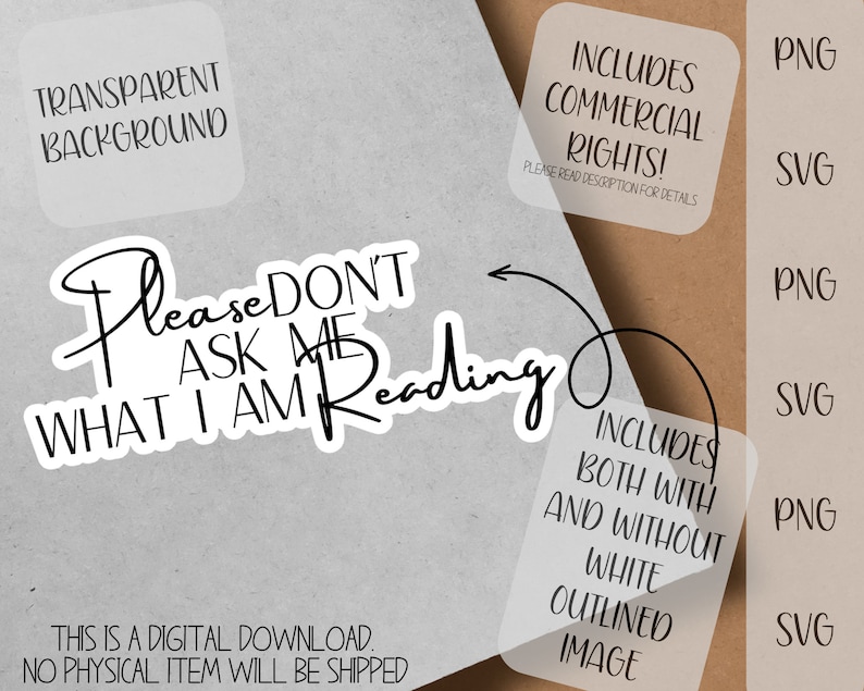 Booktok PNG. Booktok SVG. Ask What I Am Reading. Booktok Stickers ...