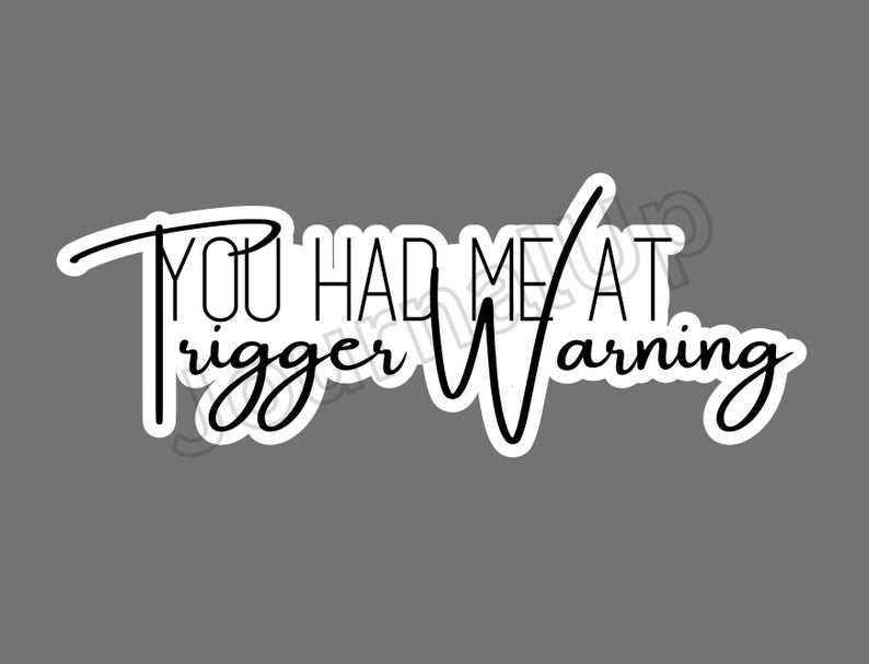 Booktok PNG. Booktok SVG. Trigger Warning. Booktok Stickers. - Etsy