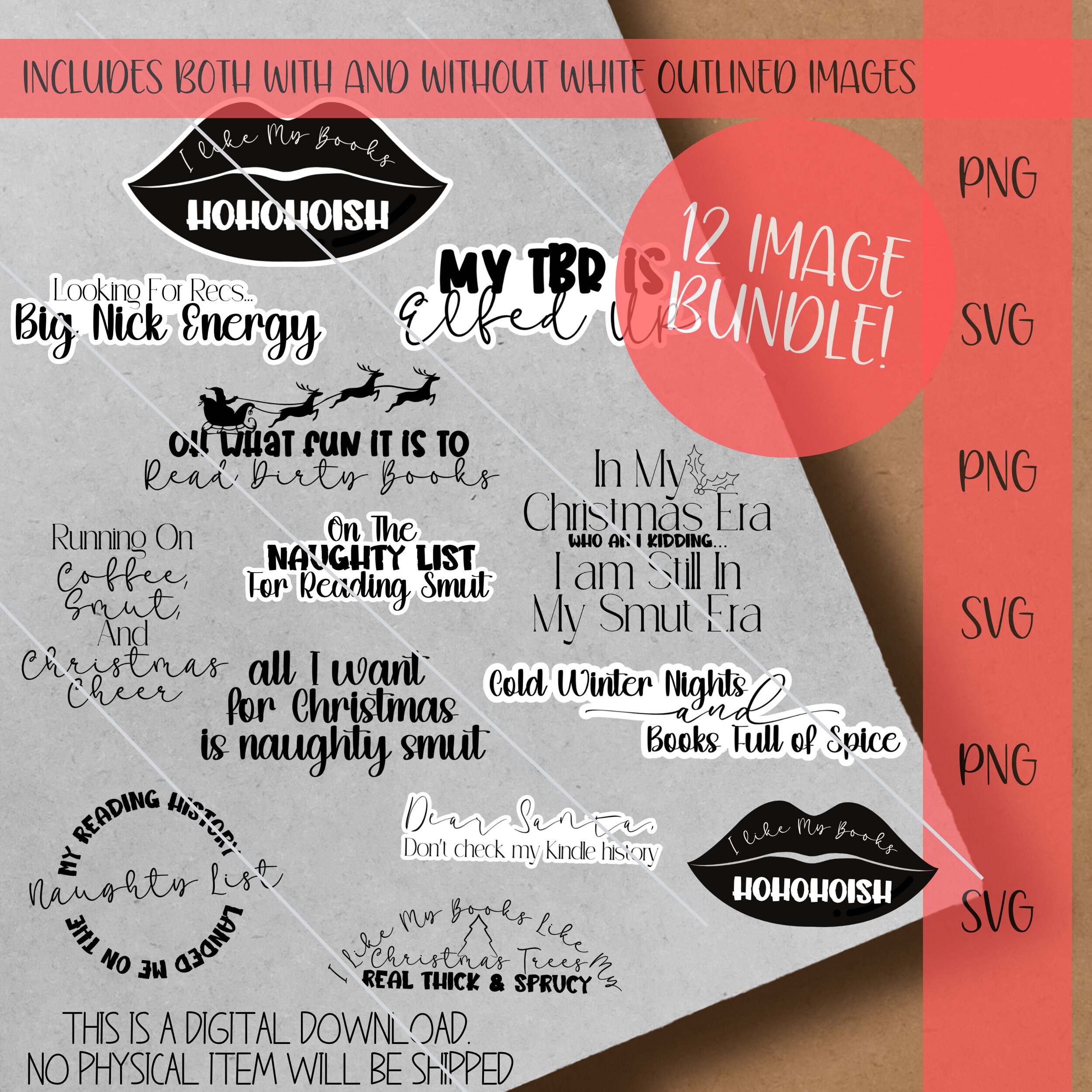12 Image Bundle Spicy Romance Smut Dark Romance Smut Png Smut Svg