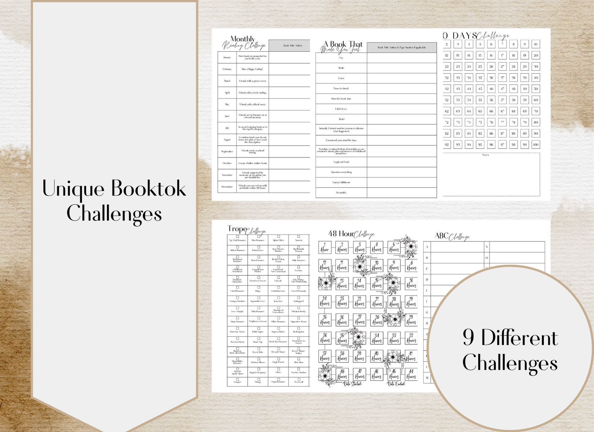 Printable Booktok Journal | Digital Download | Book Reading Journal ...