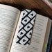 Black and White Bookmarks Set of 3 Individual Gift for Readers Book ...