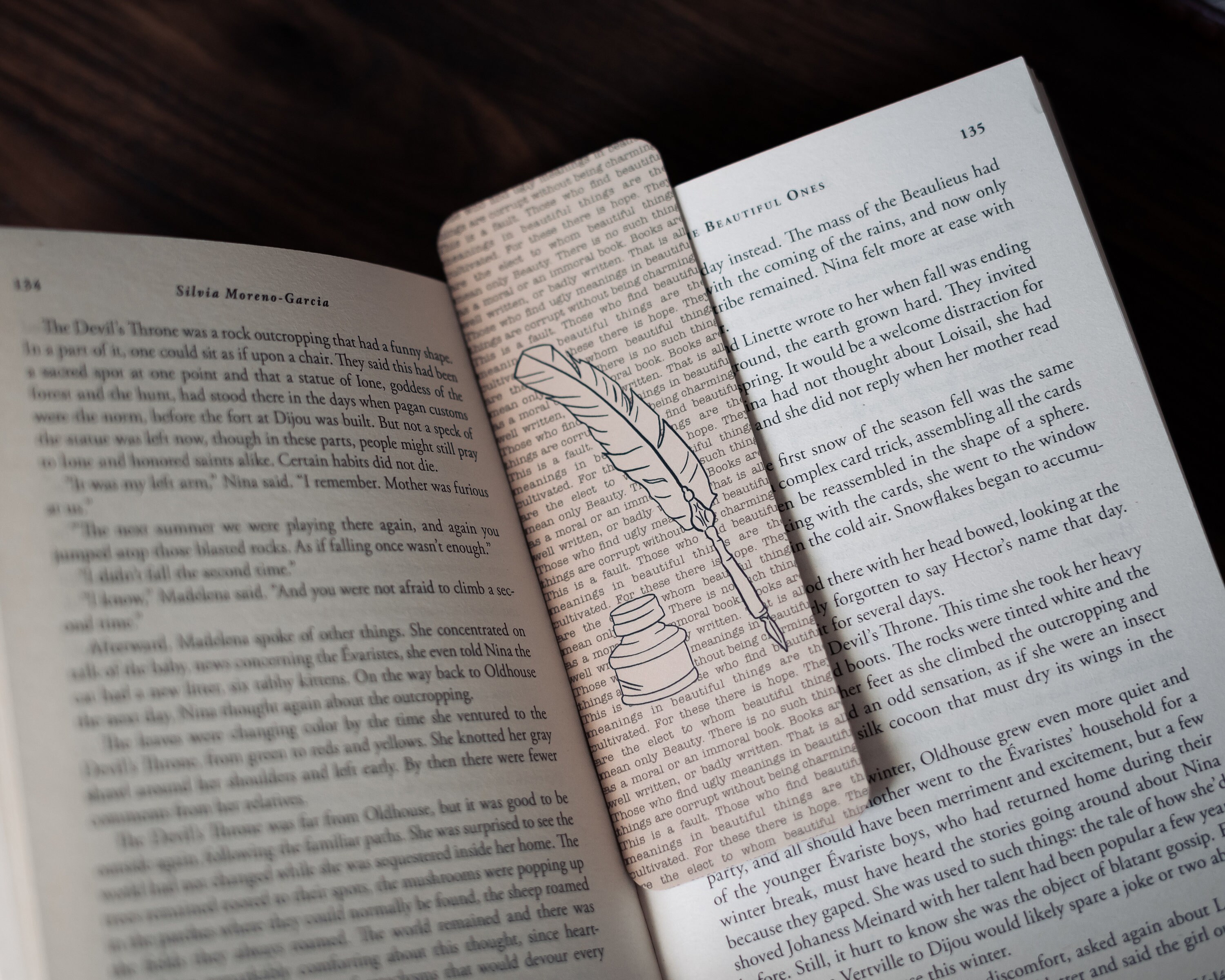 Light Academia Bookmarks | Text Background | Beige | Gift for Classics ...