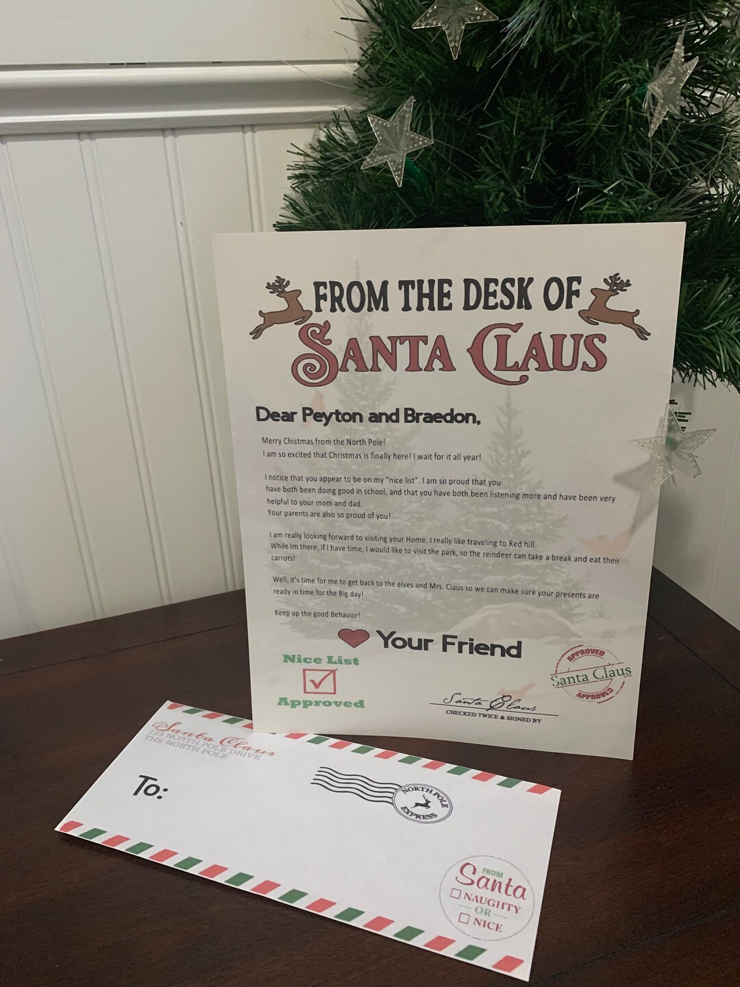 Personalized Letter From Santa - Etsy