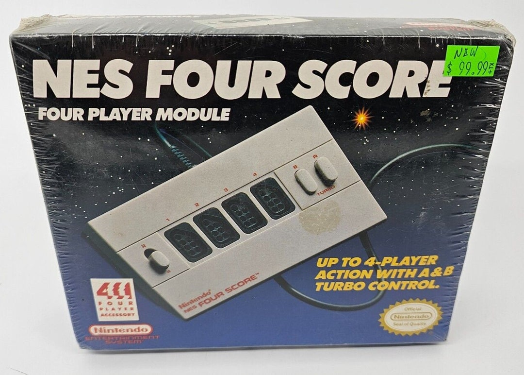 Four Score NES 4 Player Module Controller Accessory 1990 Authentic ...