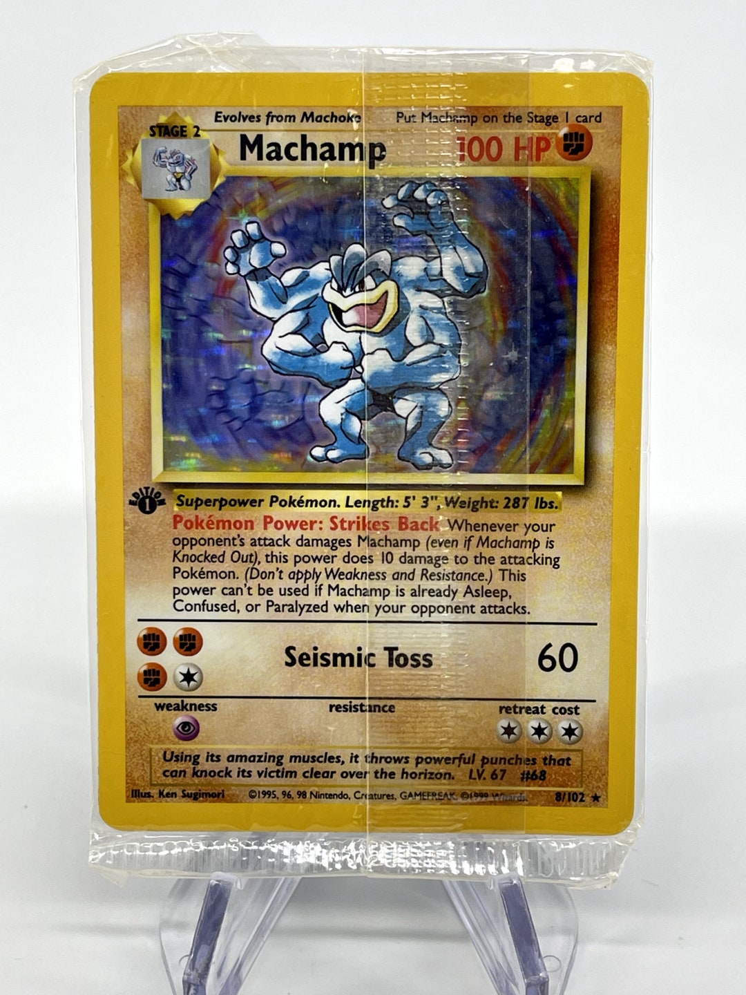 Machamp 1st Edition Holo Rare 8 Pokémon 1999 Sealed - Etsy