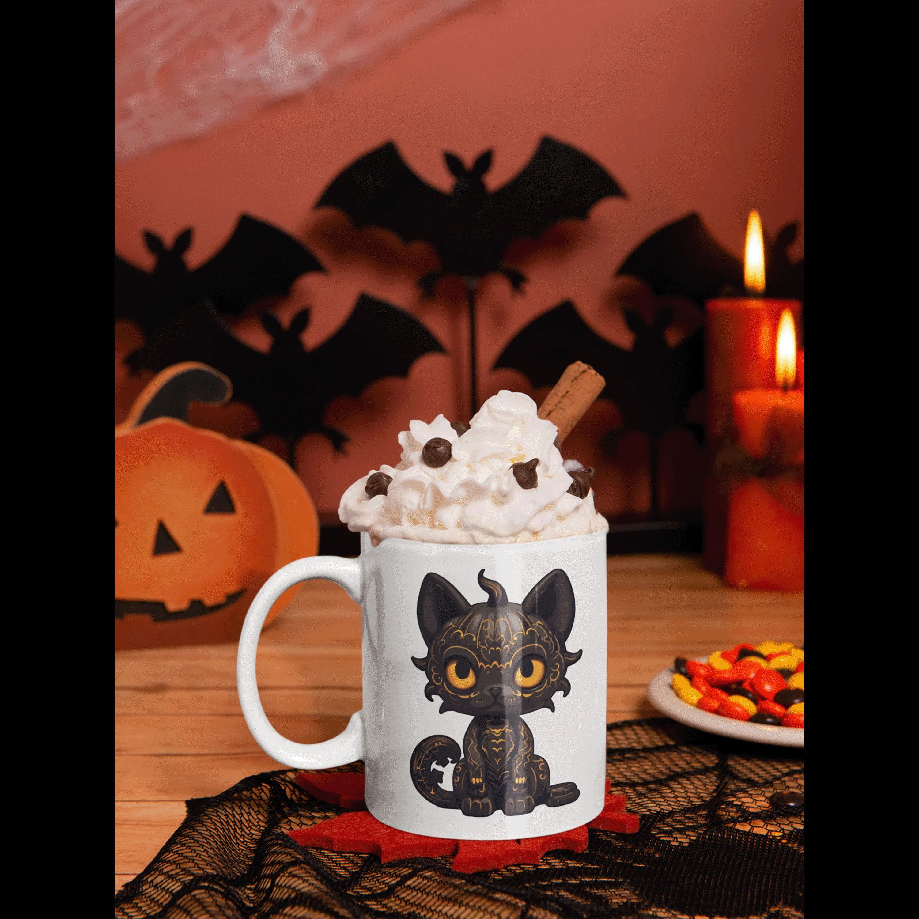 Teeny Tiny Black Cats Clipart Bundle, Downloadable Digital Png Svg ...