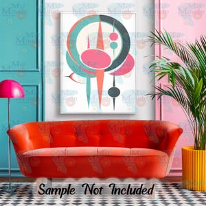 Atomic Orbitals Mid-century Modern Clipart Images, Set of 25 Png Space ...