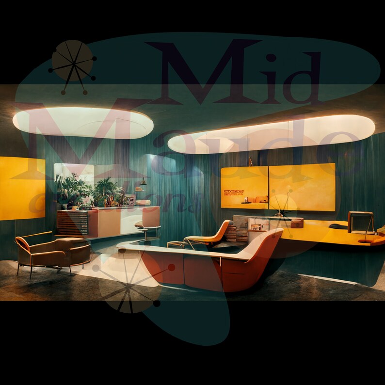 Mid-century Modern Office Interior Photo Bundle A - Etsy Mid-century Modern Office Interior Photo Bundle A - Etsy