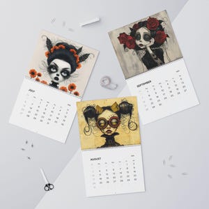 2025 Wall Calendar Whimsigoth Ladies Whimsical Abstract Gothic Inspired ...