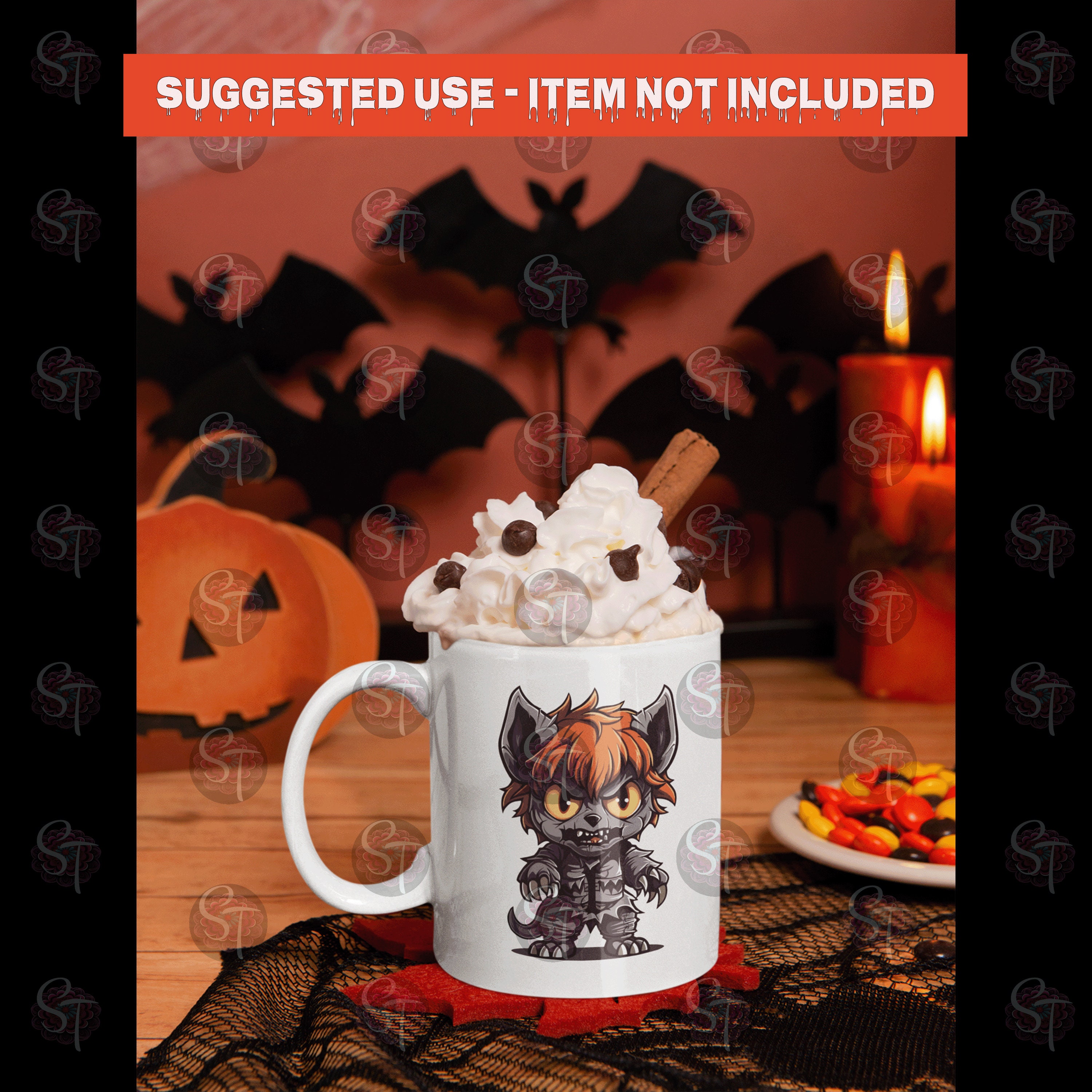 Teeny Tiny Werewolves Svg Clipart Bundle Png Downloadable Digital Art Files 300 Dpi | for ...