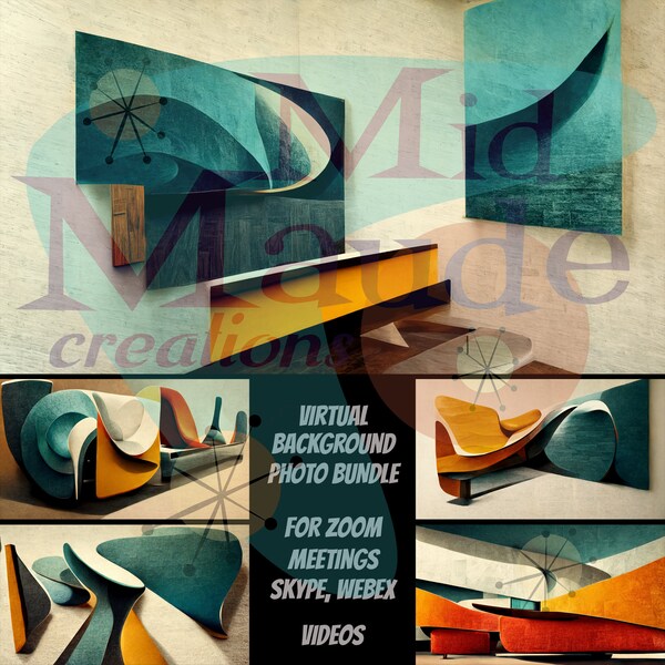 Mid Century Modern Photo Backdrop - Etsy