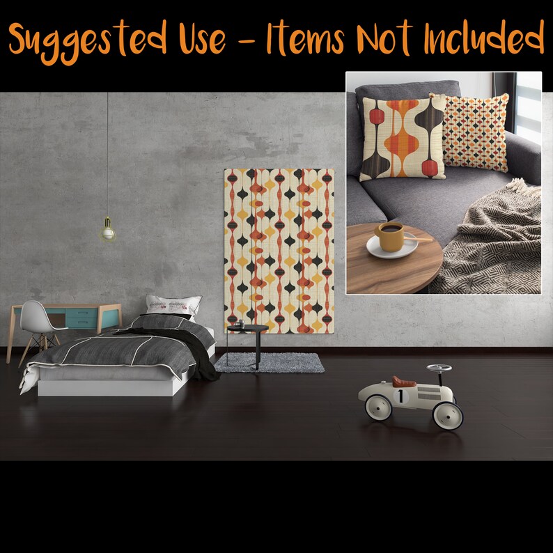 Mid-century Modern Motel Design Digital Paper Pack of 20 Retro Png Downloadable Seamless Pattern ...