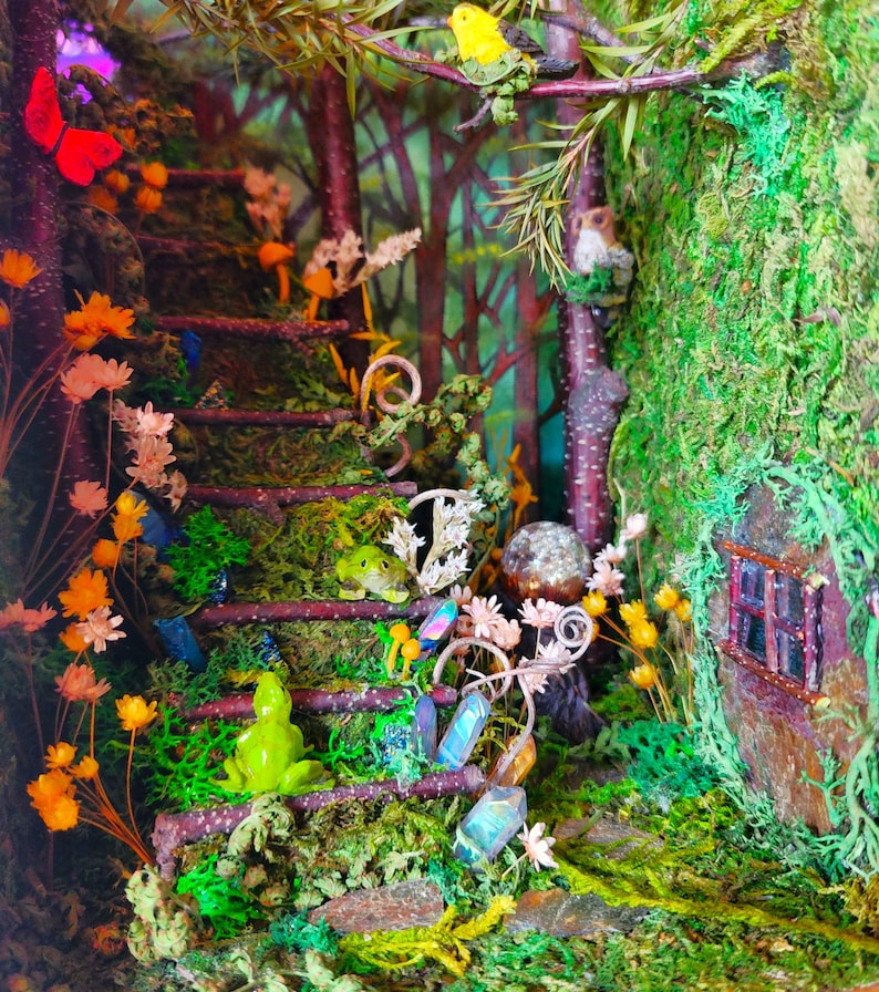 Handmade Nature Book Nook - Etsy