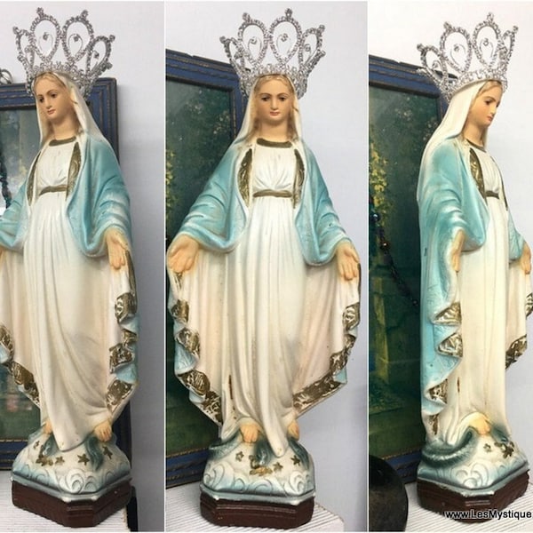 Virgin Mary Queen of Heaven Statue - Etsy