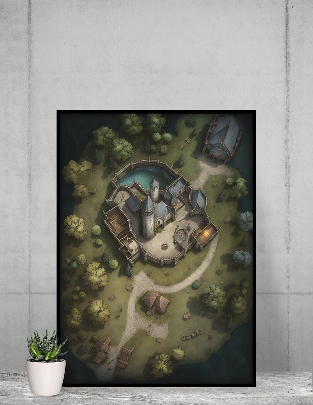 Fantasy Map Digital Art Print - Etsy