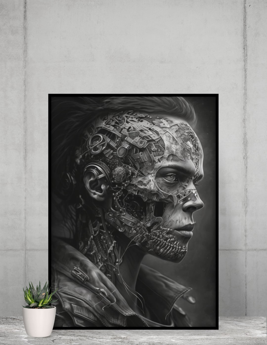 Tattoo Digital Art Print in Charcoal Style - Etsy