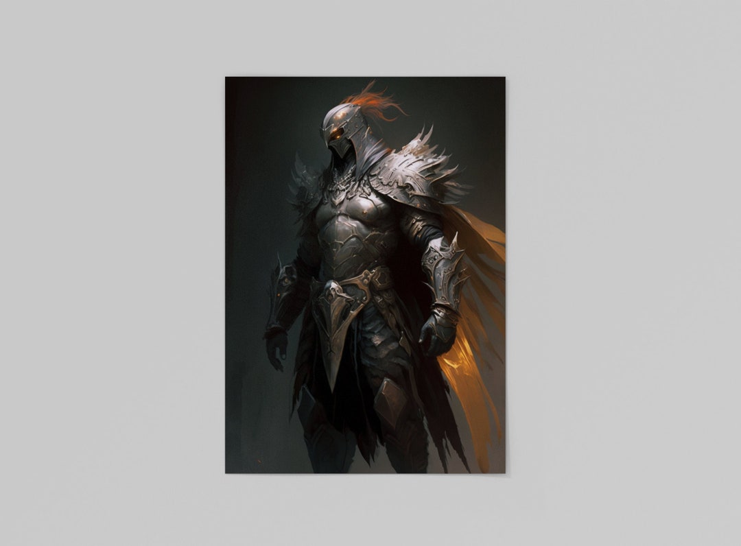 Death Rogue Digital Art Print in Charcoal Style - Etsy