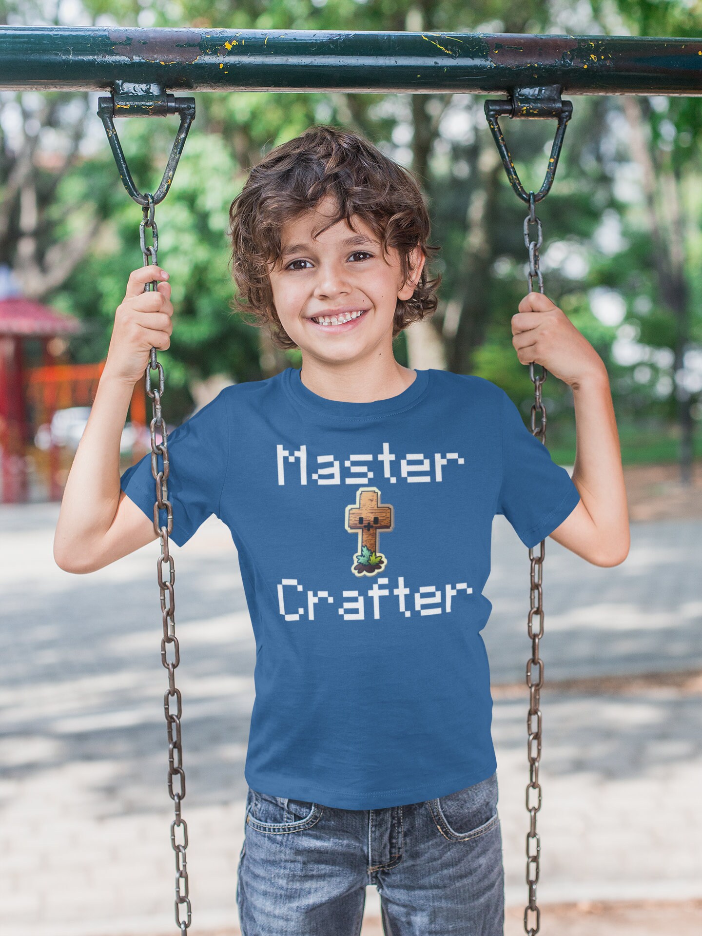 Master Crafter Kids Minecraft Inspired Easter Tshirt - Etsy