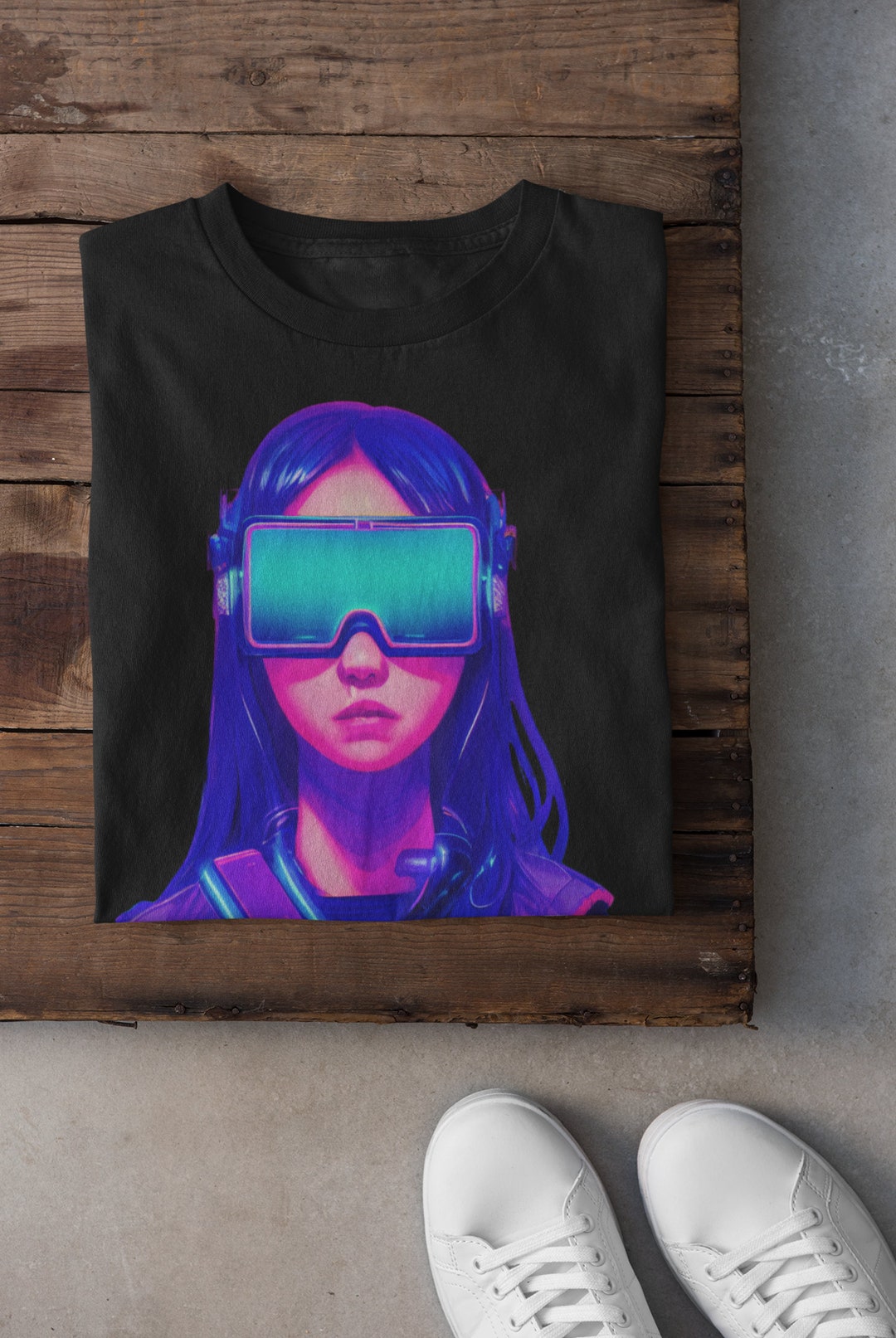 Punk DJ Cyberpunk Futuristic Retro Neon Tshirt - Etsy