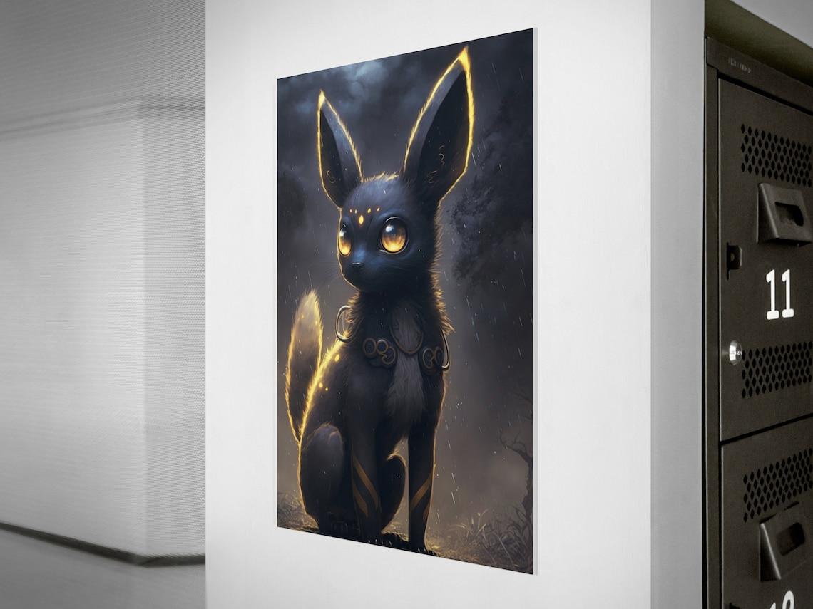 Umbreon Digital Art Print in Realistic Style - Etsy
