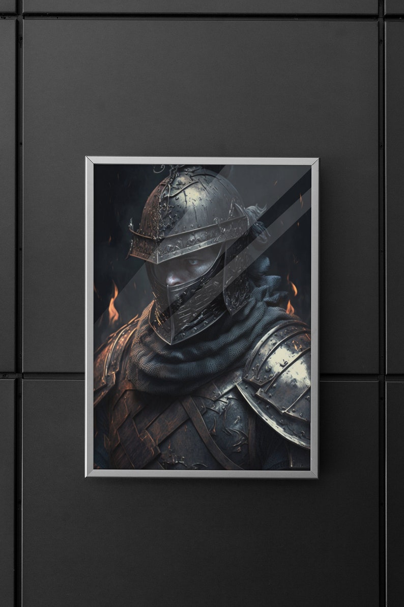Knight Digital Art Print in Fantasy Style - Etsy