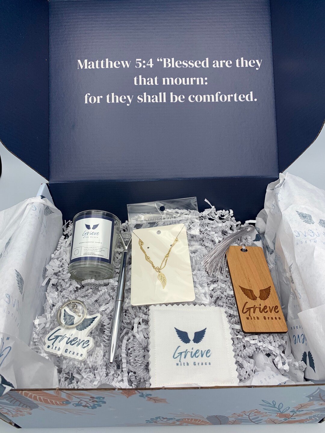 Sympathy Gift Box, Grief Book, Sympathy Card, Condolence and ...