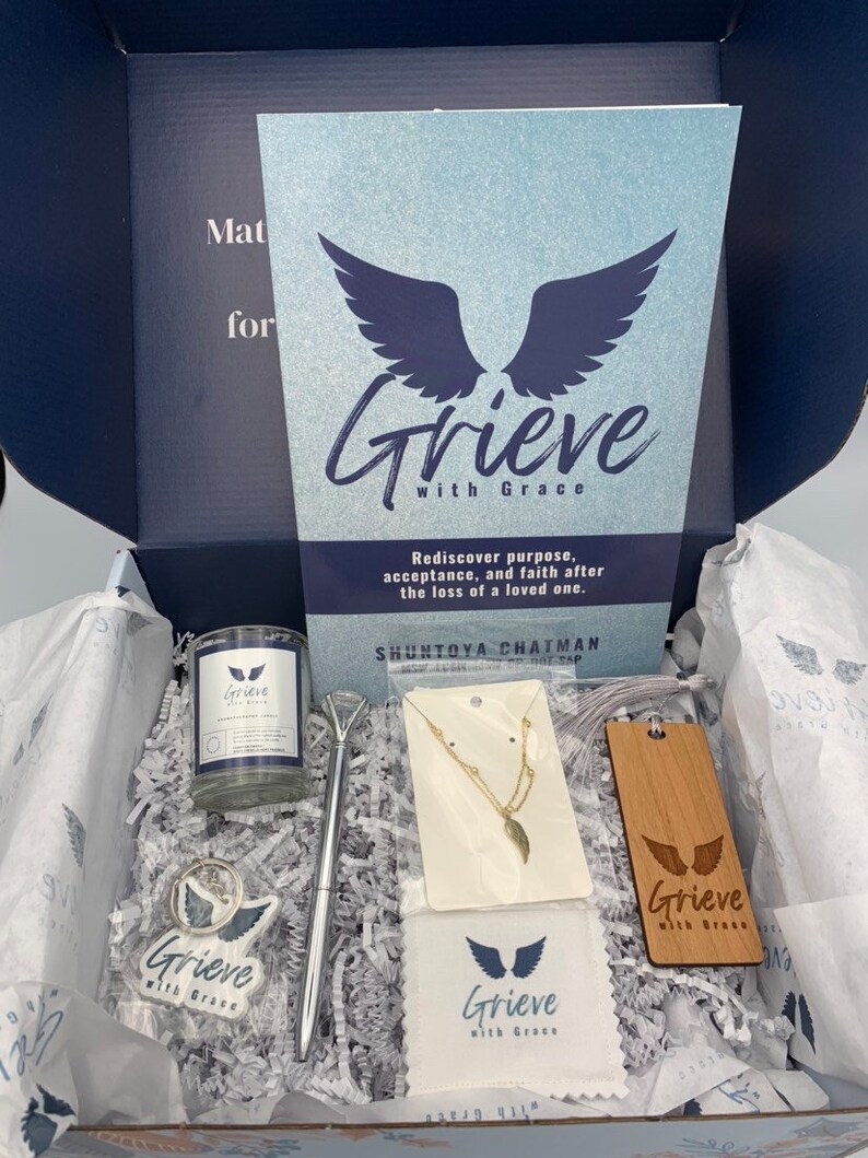 Sympathy Gift Box, Grief Book, Sympathy Card, Condolence and ...