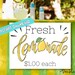 Lemonade Stand Poster & Pricing Sign Bundle, Editable Template, Summer ...