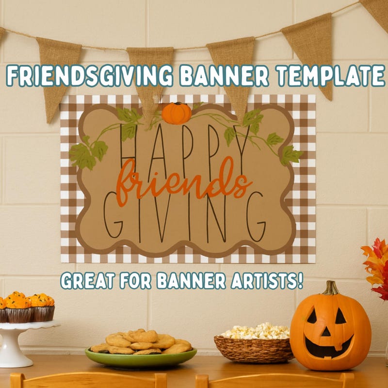 Happy Friendsgiving Banner - Etsy