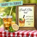 Iced Tea Bar Station Sign, Summer Party Event Drink Table, Sweet Tea ...