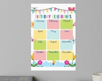 Class Birthday Poster - Etsy