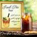 Iced Tea Bar Station Sign, Summer Party Event Drink Table, Sweet Tea ...