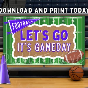 Homecoming Pep Rally Painted Look Banner, High School Game Day Sign ...