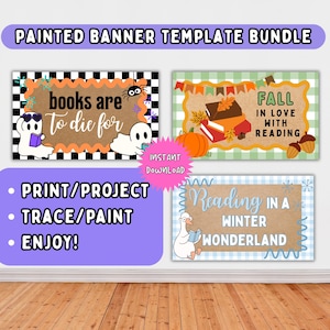 Reading Hand Painted Banner - Etsy